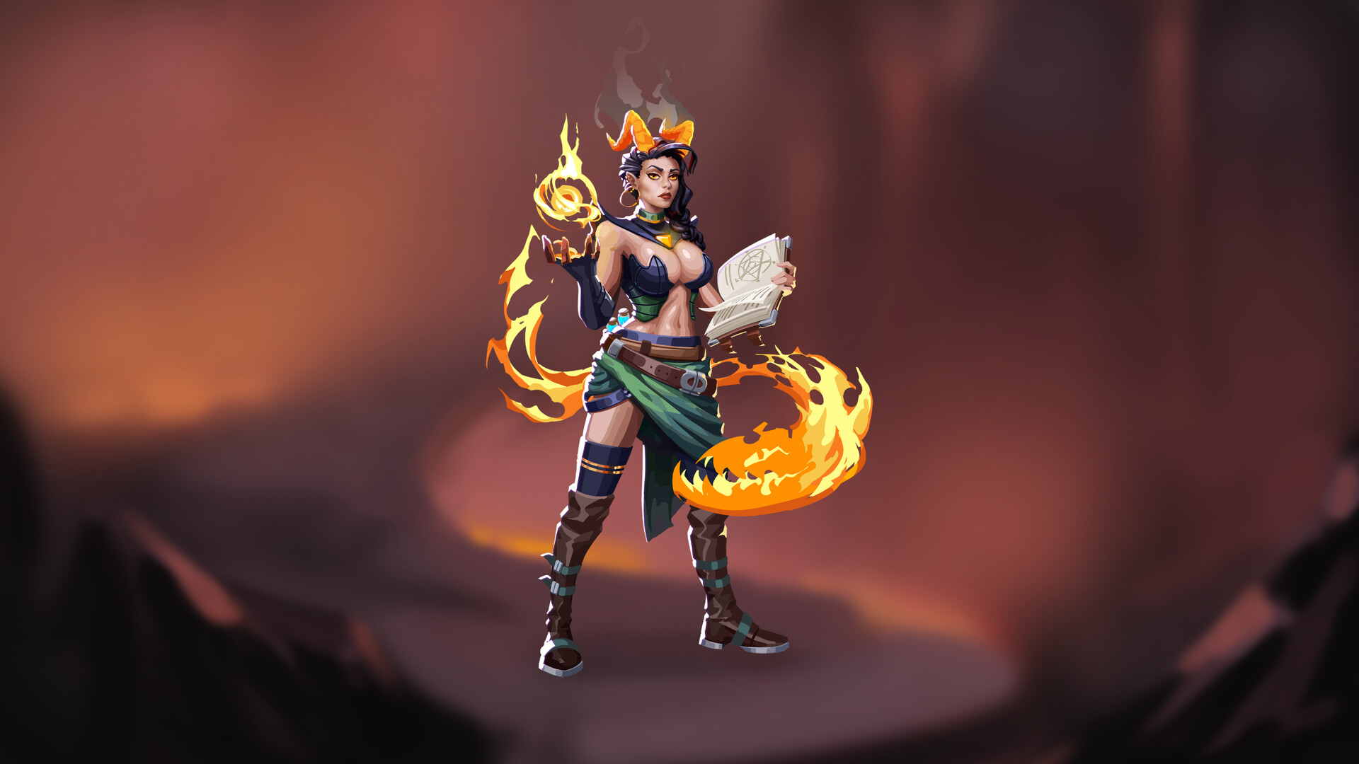 ArtStation - Fantasy fire mage