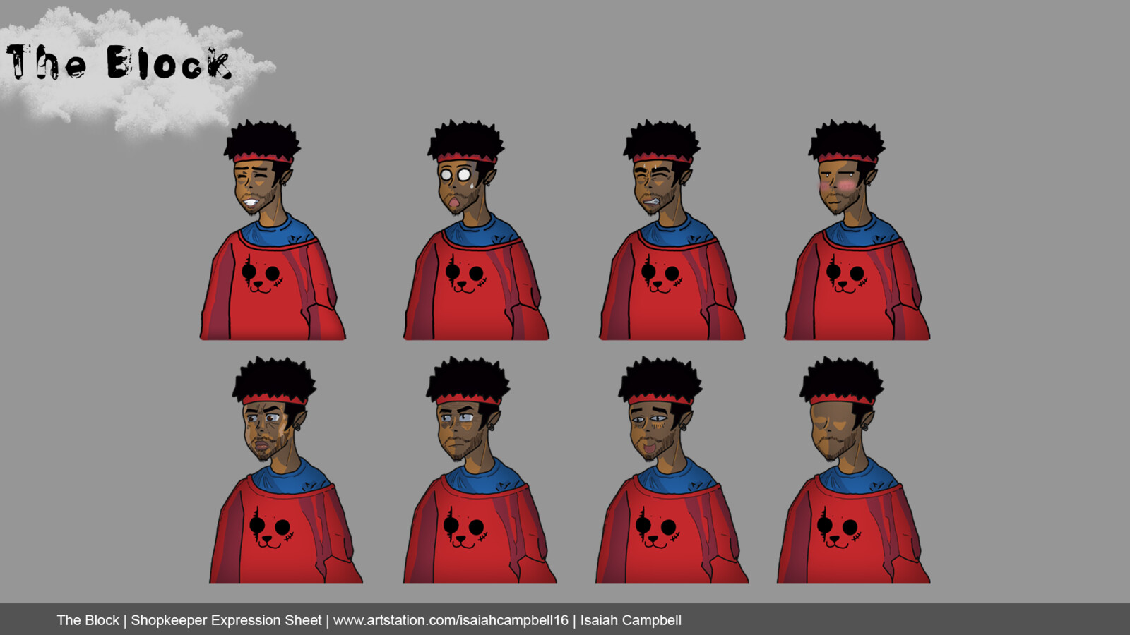 Isaiah Campbell - The Block | Character Design