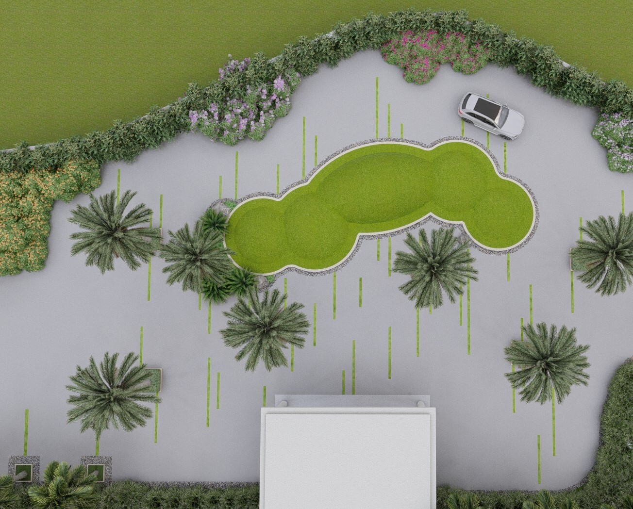 ArtStation - Driveway Feature Concept