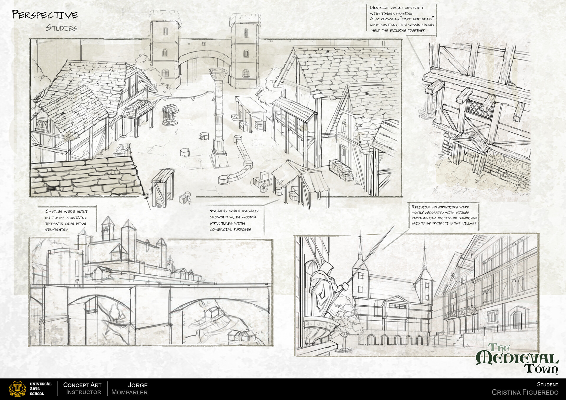 ArtStation - Medieval Town Concepts