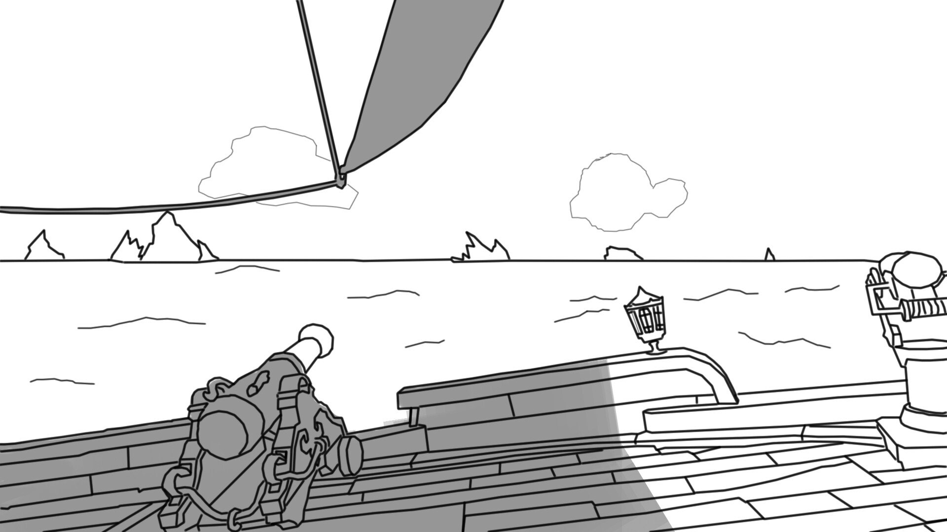 ArtStation - Pirate Ship perspective practice (old)