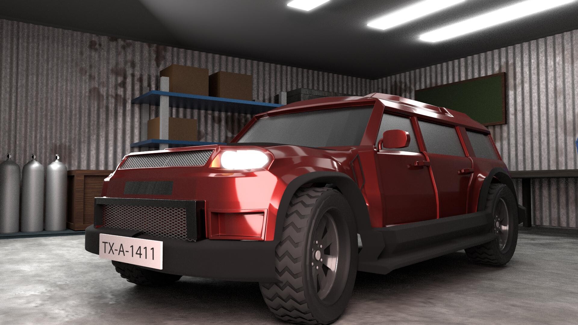 ArtStation - 3D Land Rover Defender 3DModeling, Texturing & Lighting