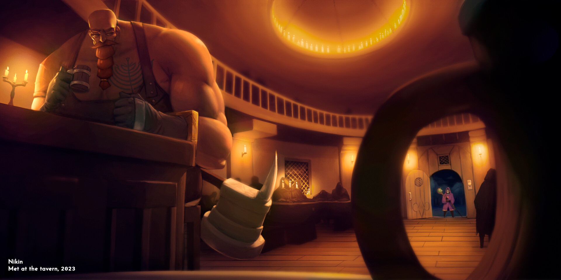 ArtStation - Met at the bar