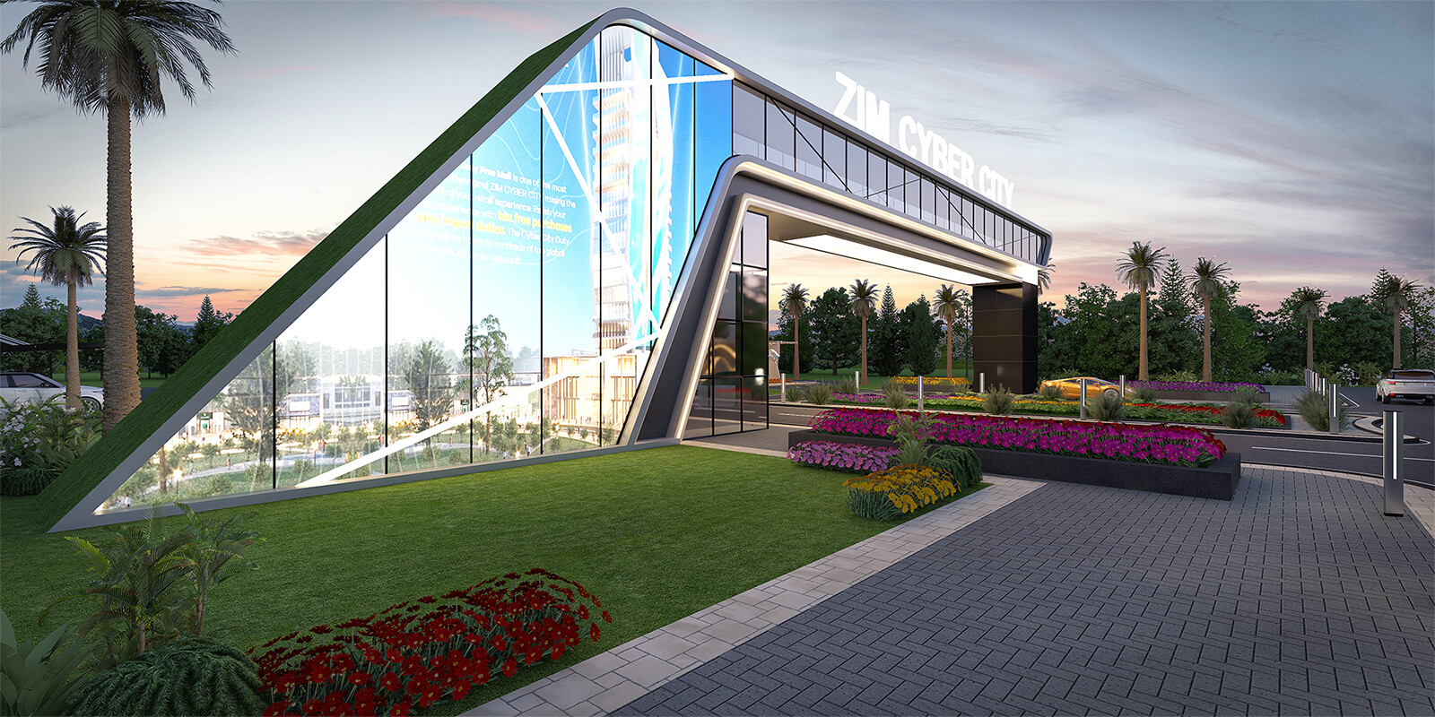 ArtStation - ZIM Cyber City - Sales Office