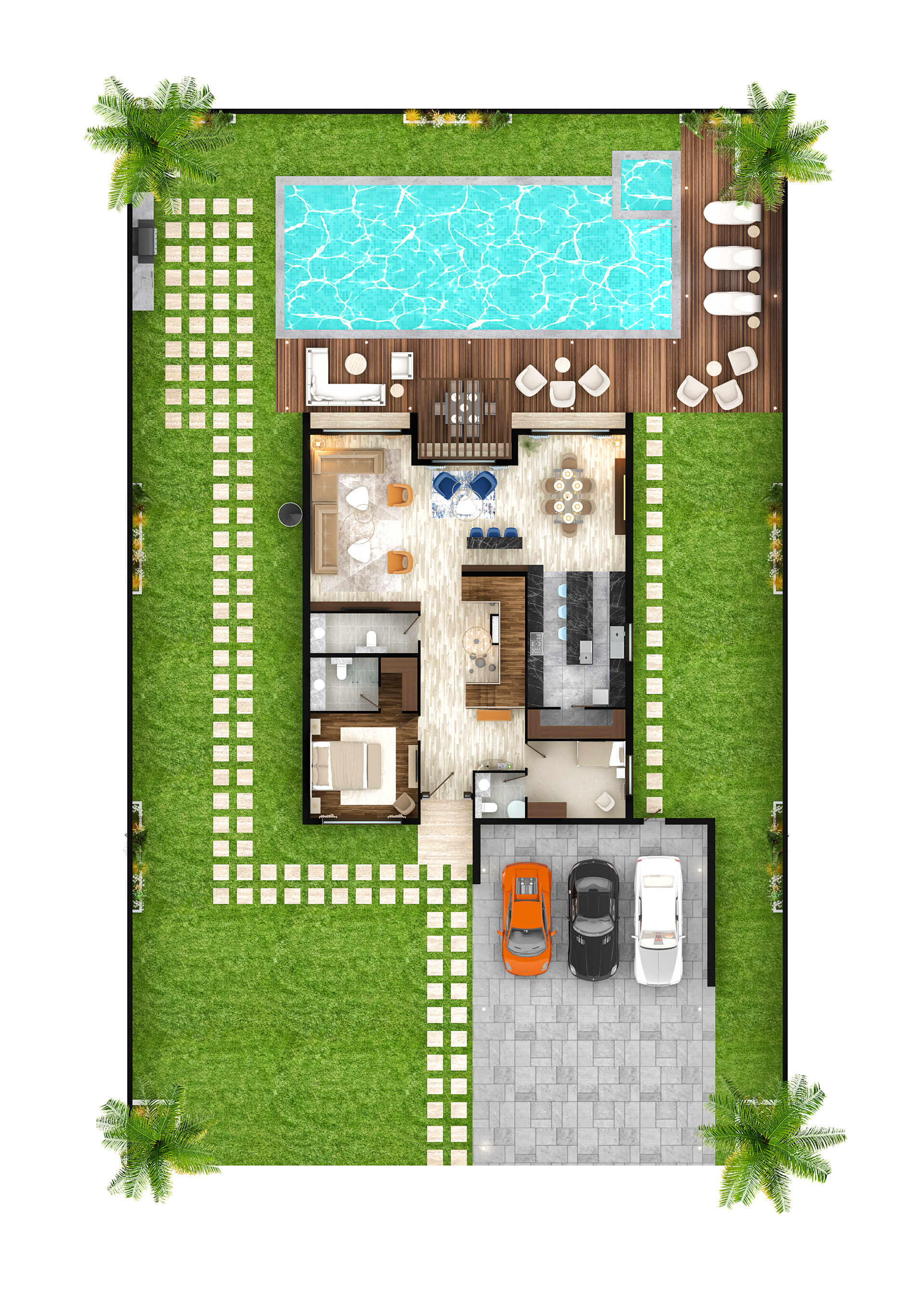 ArtStation - Floor plan Render