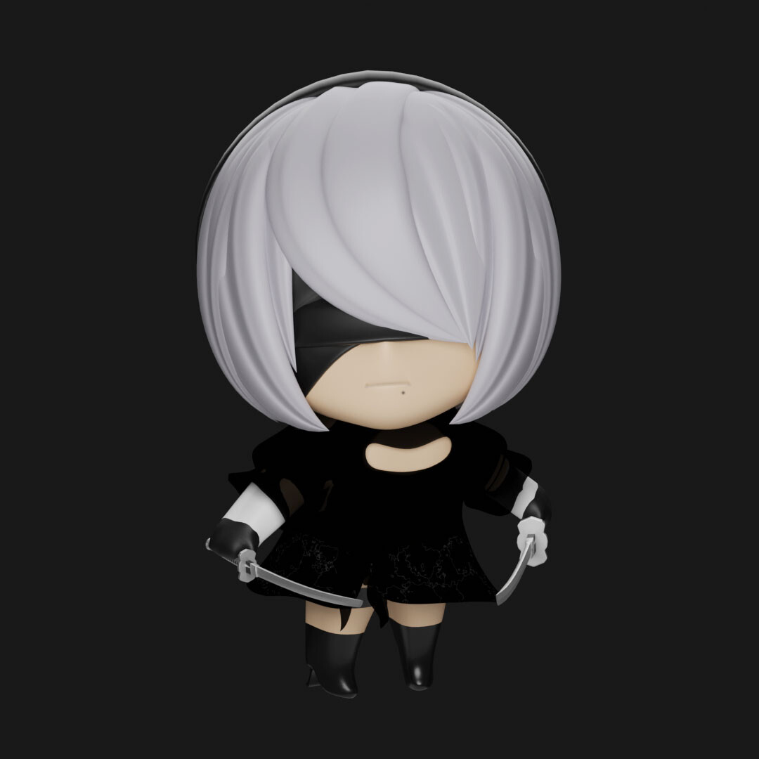 ArtStation - NieR: Automata - 2B "chibi" #20