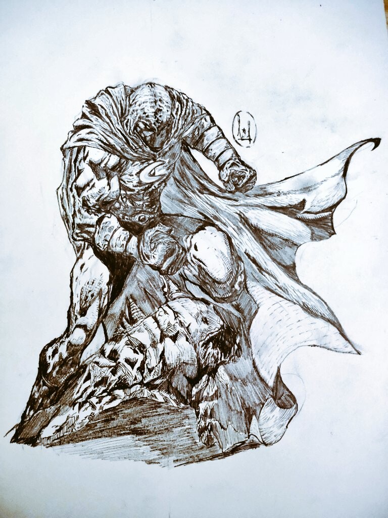 ArtStation - Moon Knight Sketch