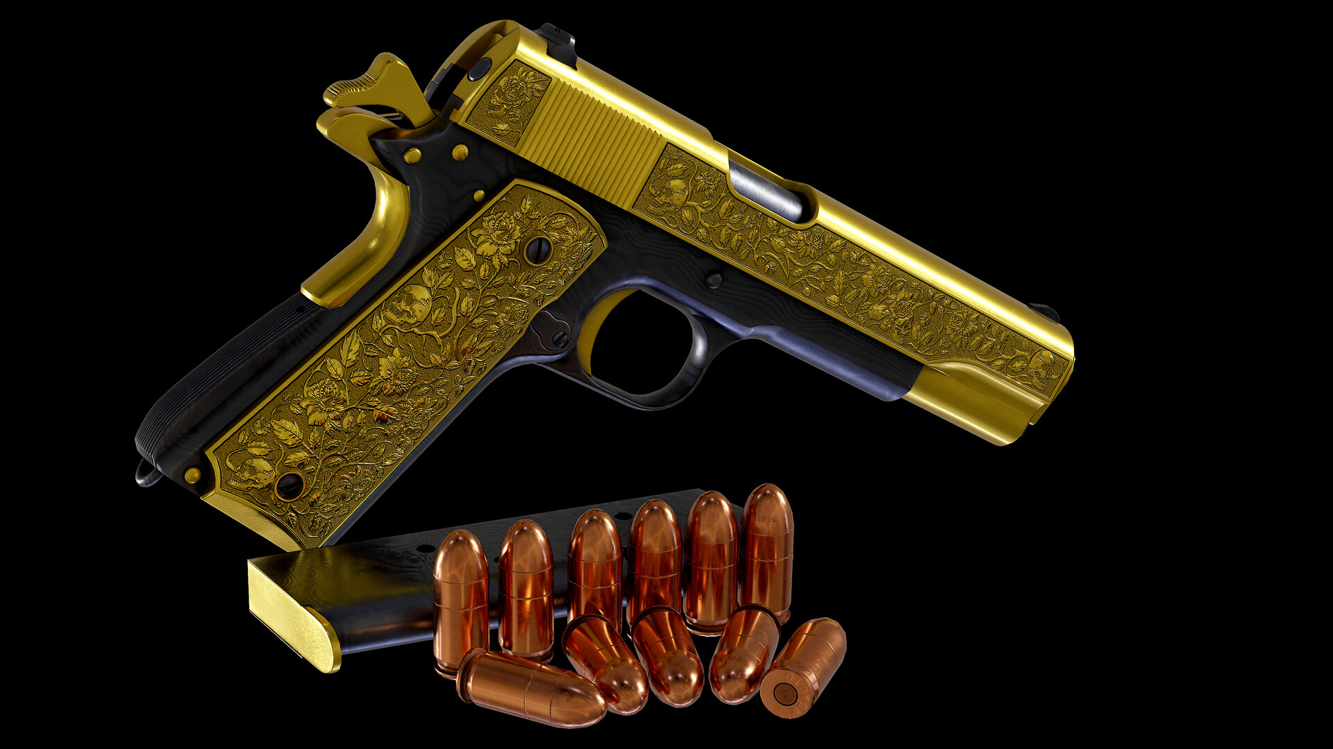 Gold Engraved 1911