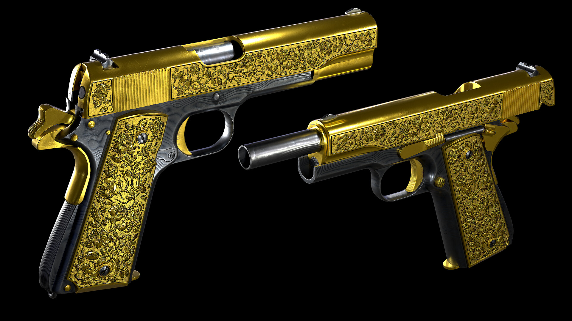 Gold Engraved 1911