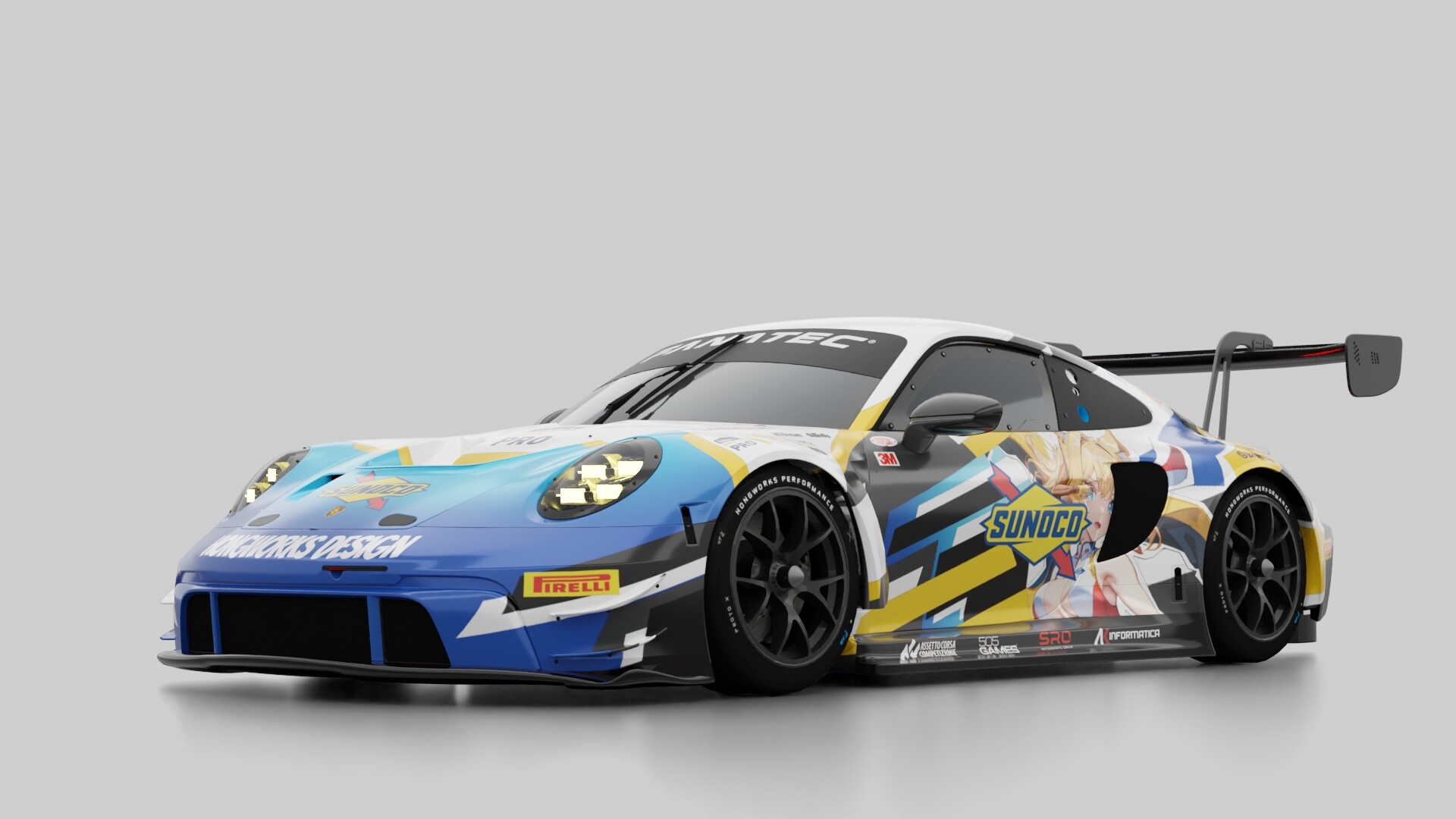 ArtStation - Porsche 992 GT3 Sunoco livery [ACC]