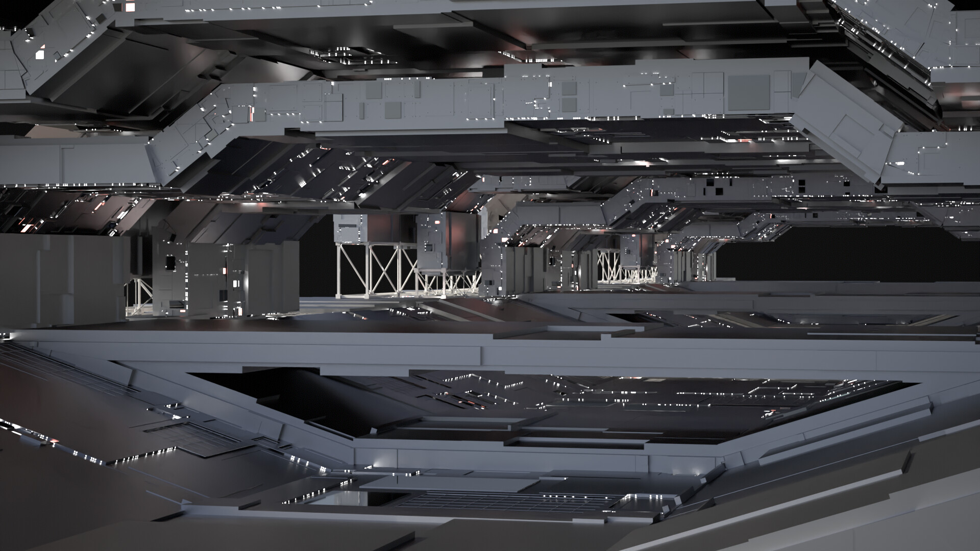 Giimann . - Procedural Sci-Fi Structure Houdini