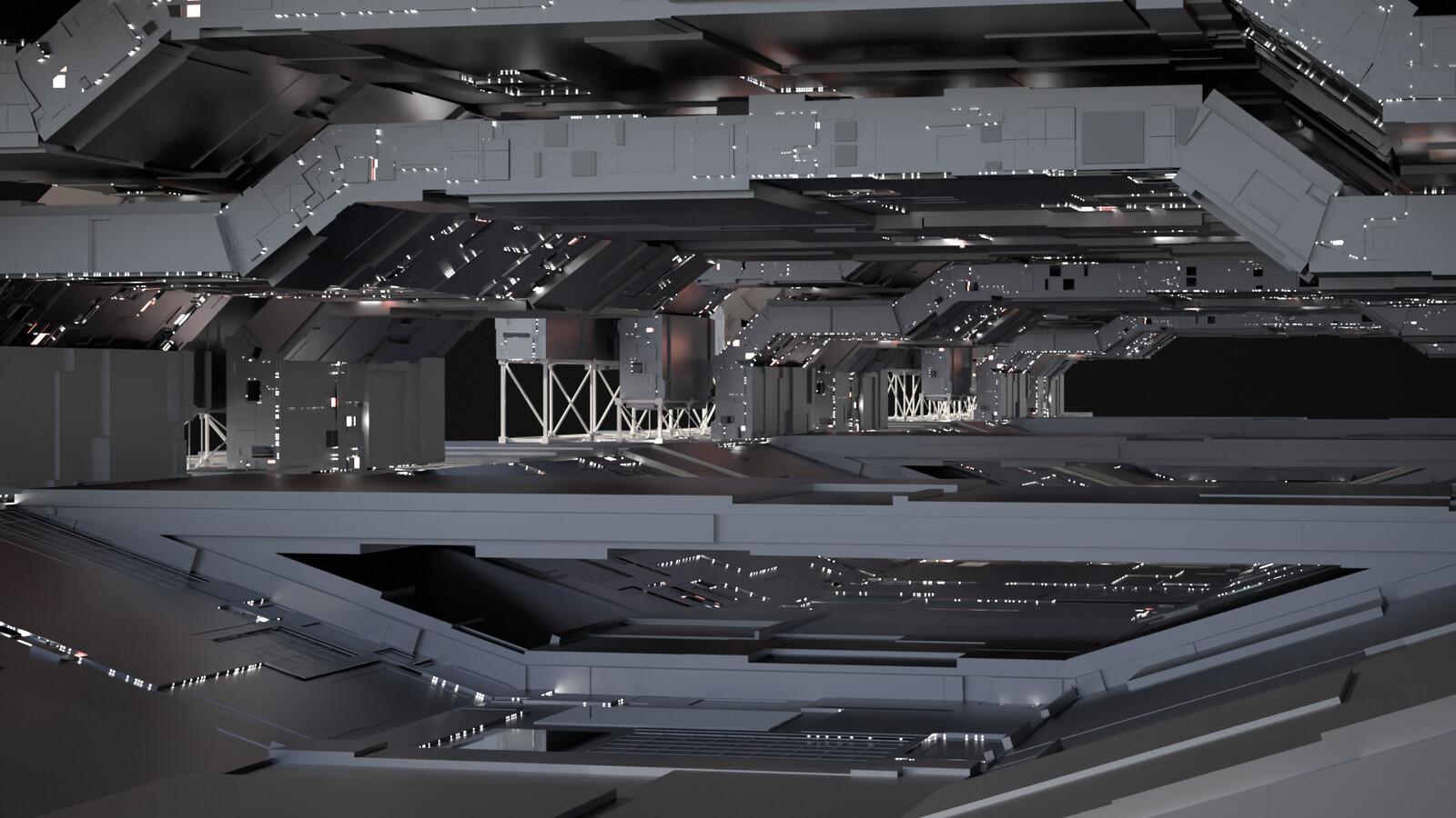 Giimann . - Procedural Sci-Fi Structure Houdini