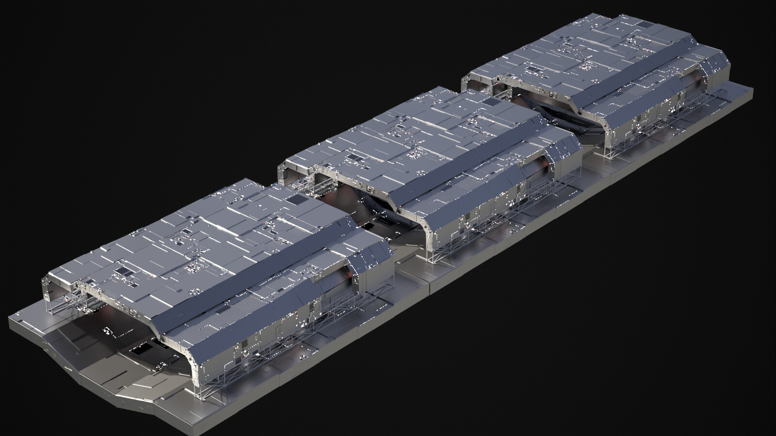 Giimann . - Procedural Sci-Fi Structure Houdini