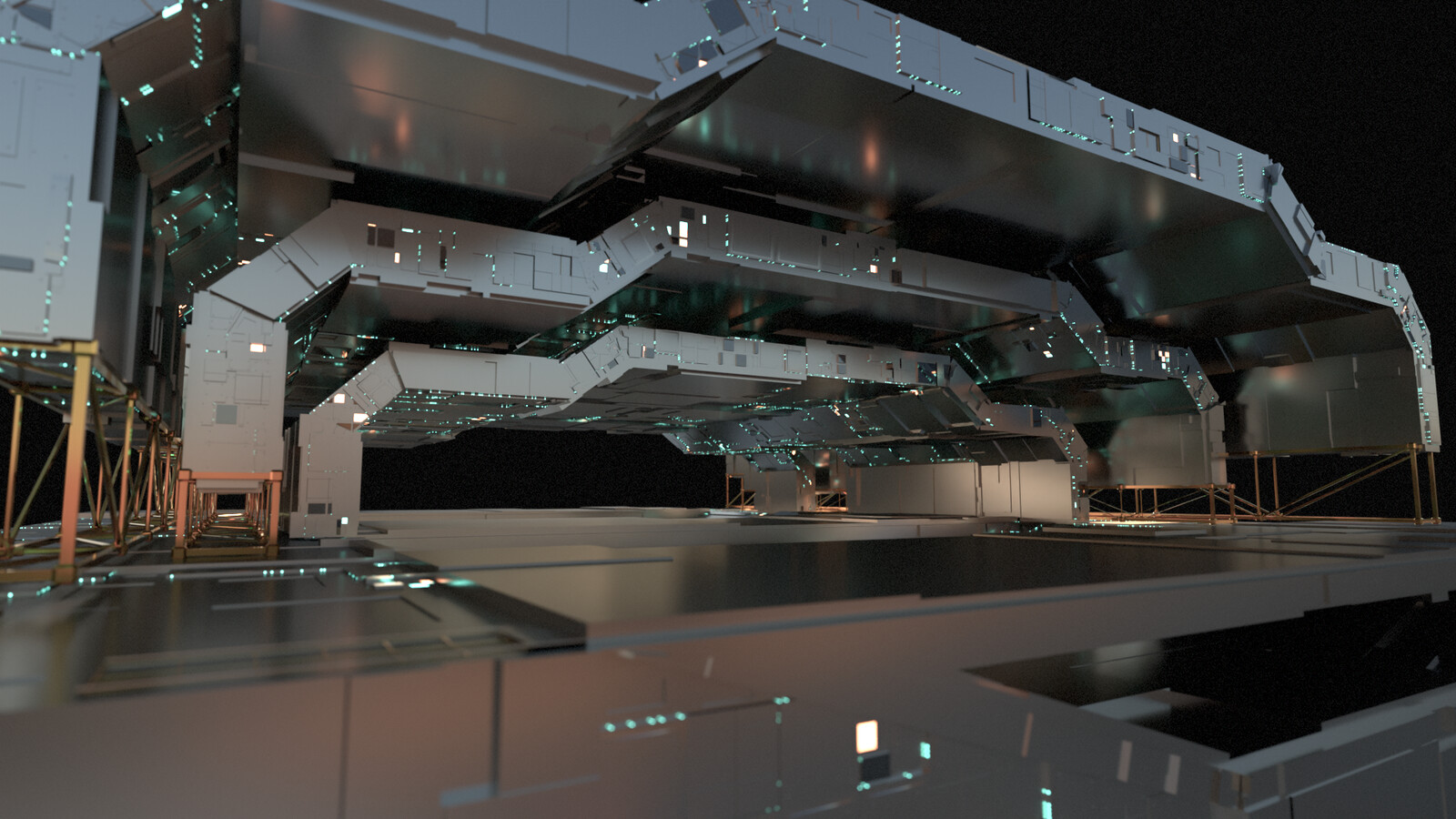 Giimann . - Procedural Sci-Fi Structure Houdini