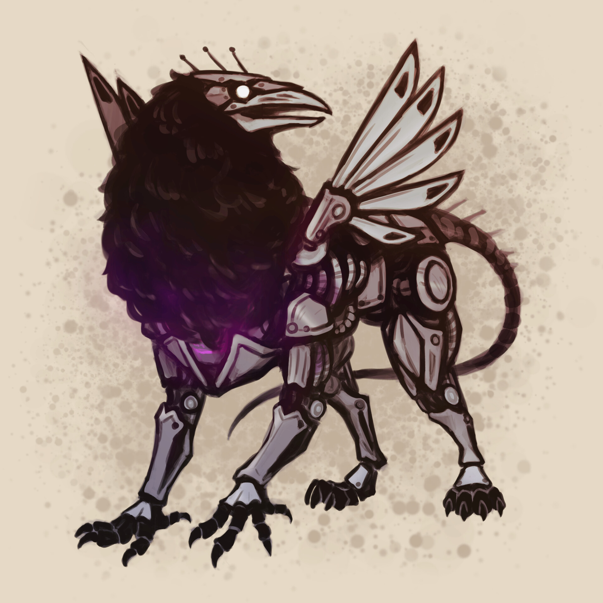 ArtStation - Tiny Mecha Griffon