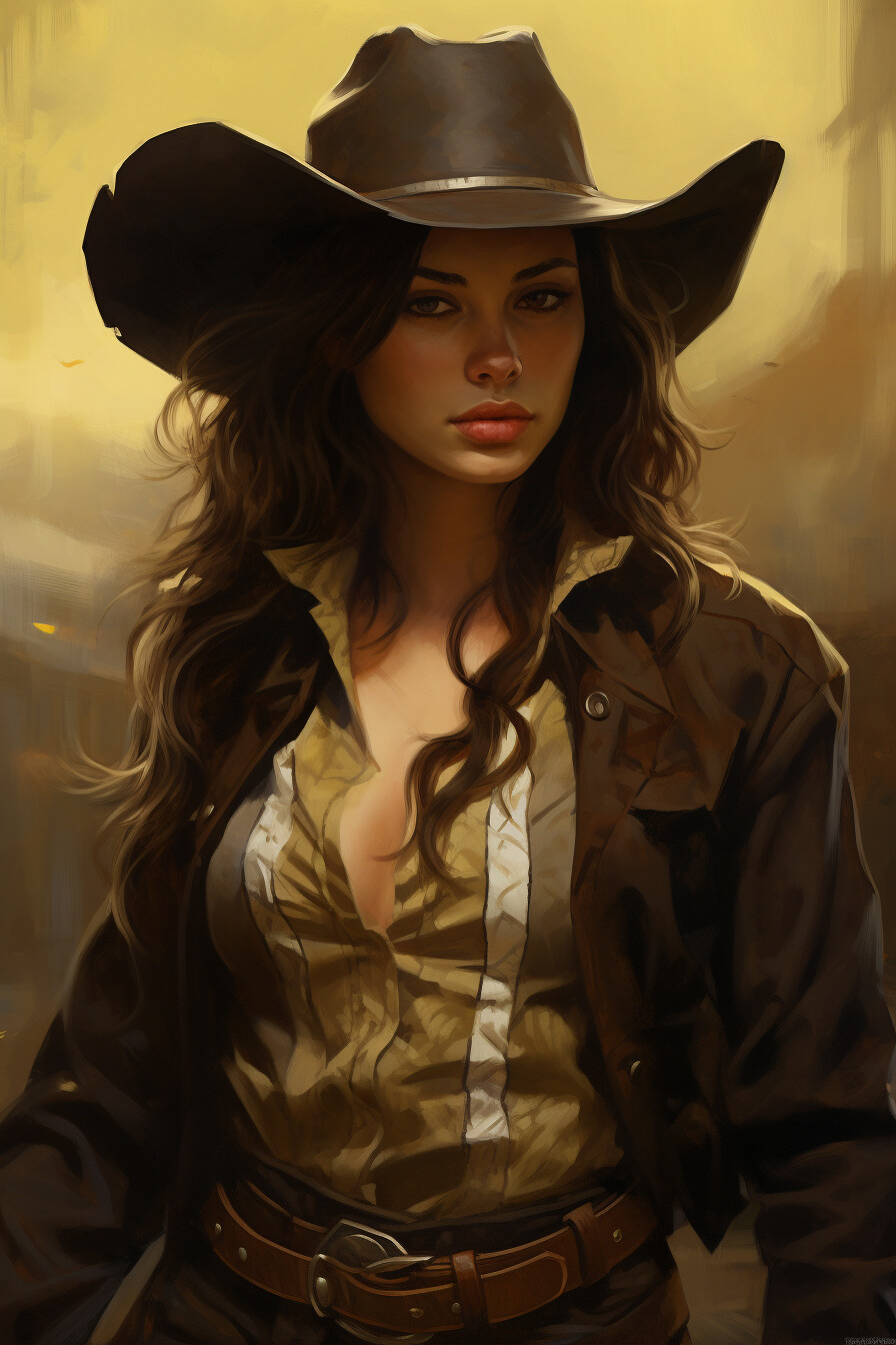 ArtStation - Gunfighter girl