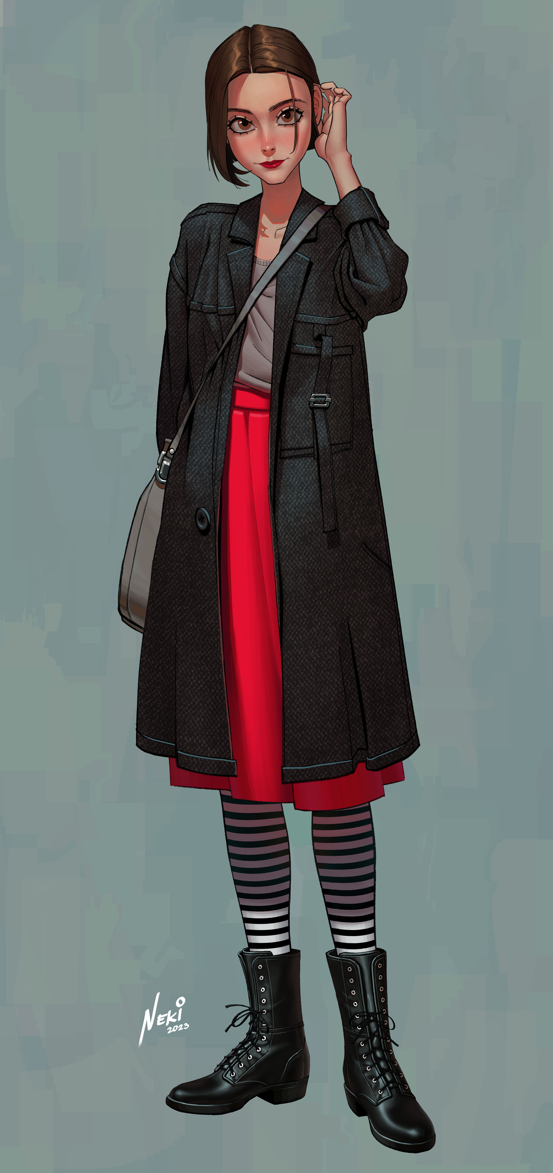 ArtStation - "Ogles" Girl Character Design Study