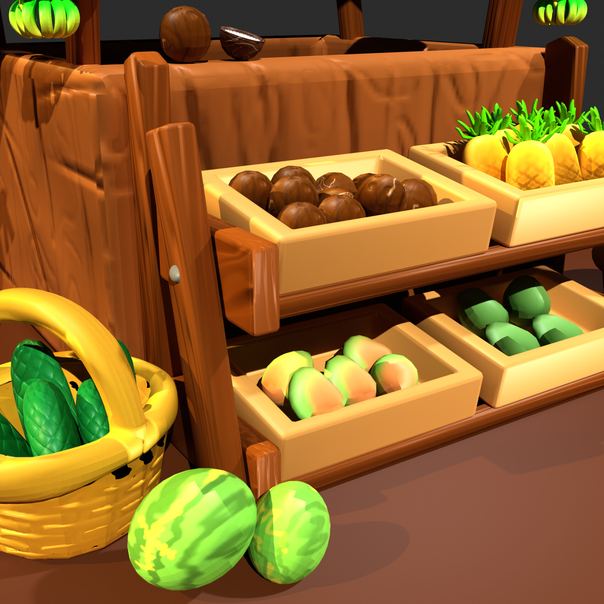 Çisem Atak - Stylized Tropic Fruit Stand