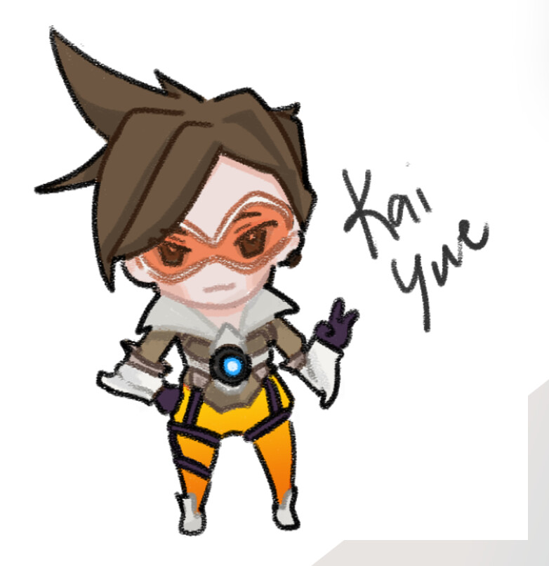 ArtStation - Tracer (chibi)