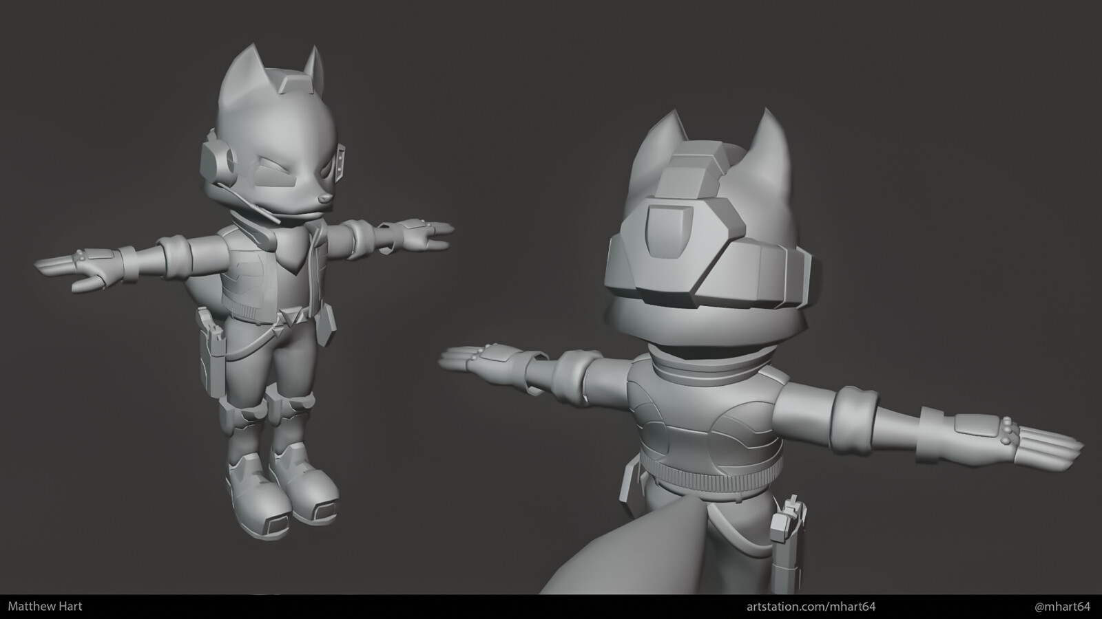 Matthew Hart - Starfox Model - Fox McCloud