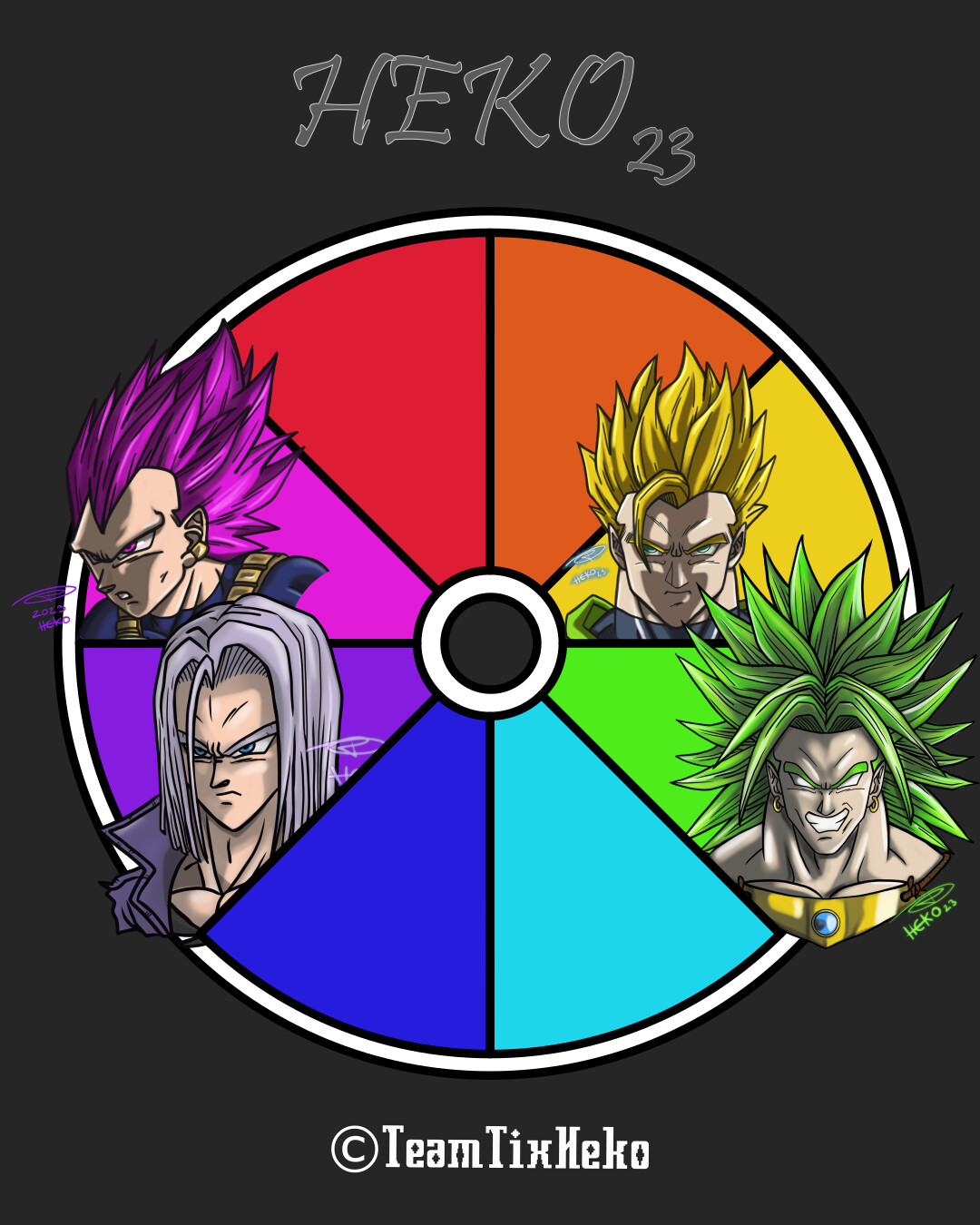 ArtStation - "Color Wheel Future Trunks" (2023) By Heko
