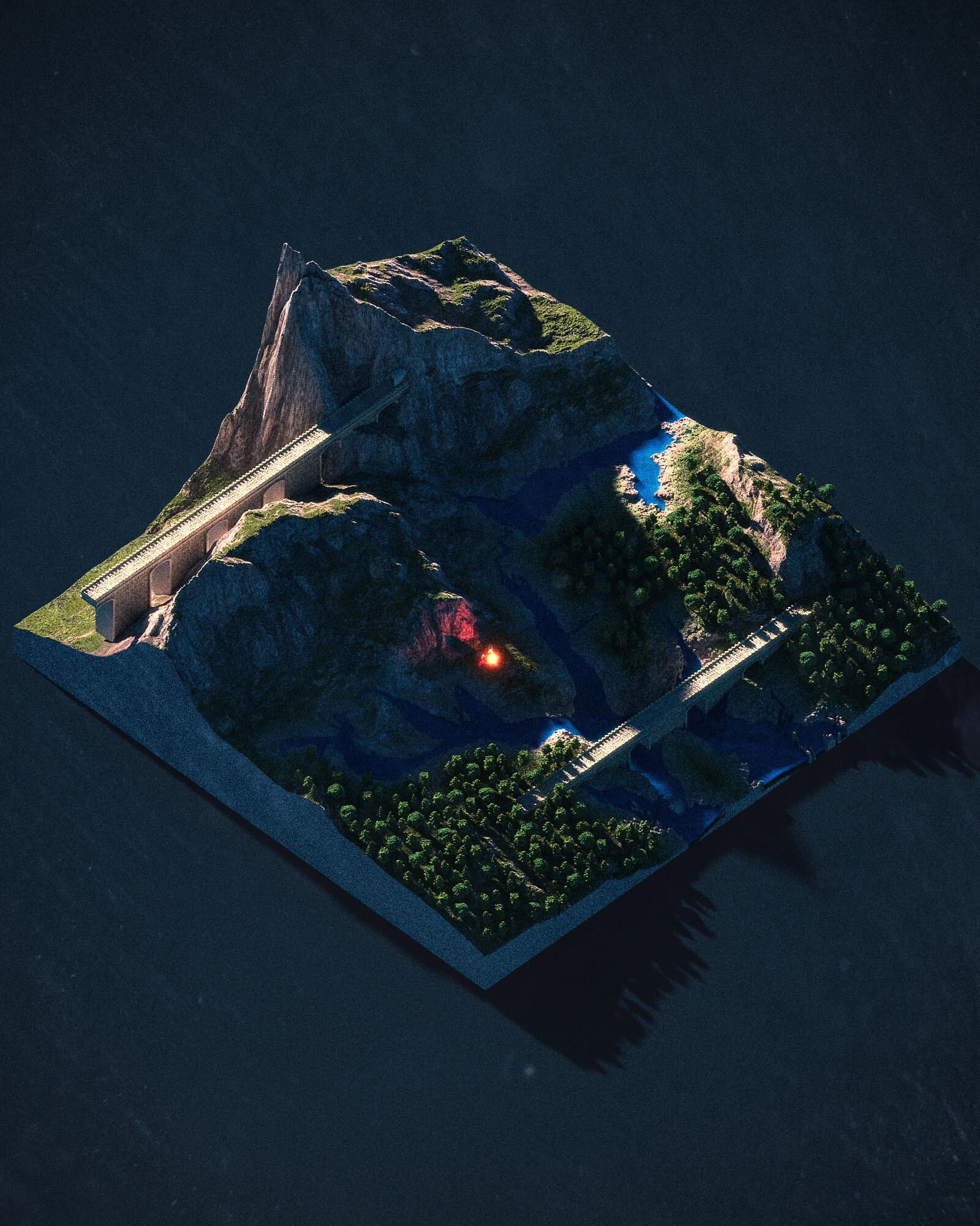 ArtStation - Lush valley