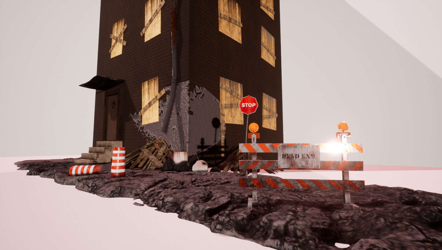 ArtStation - Abandoned City Building Props