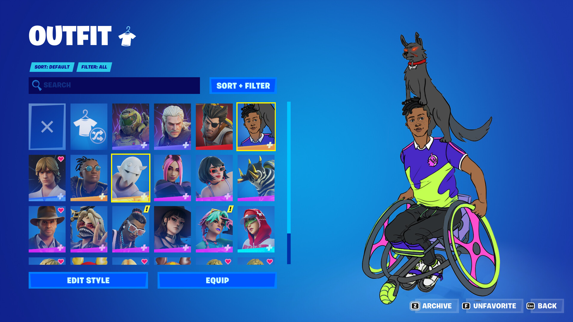 ArtStation - Fortnite - "All Wheel All Star" Character Design
