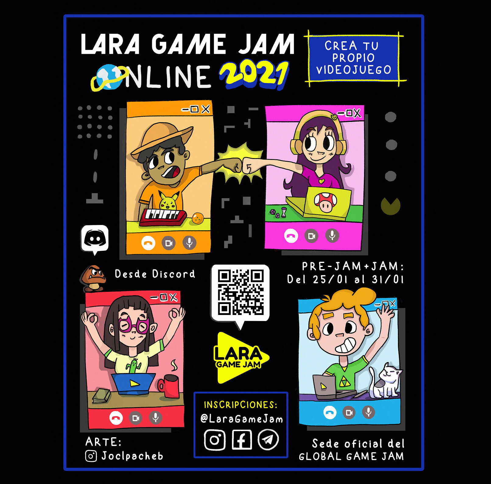 José Luis Pacheco B. - Lara Game Jam 2022 Poster