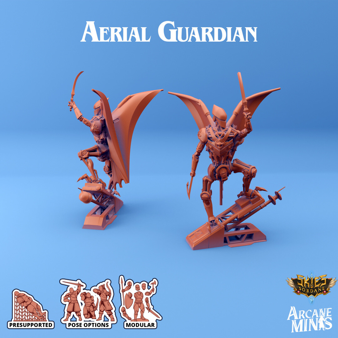 ArtStation - Arcane Minis: Shard Guardian - Aerial