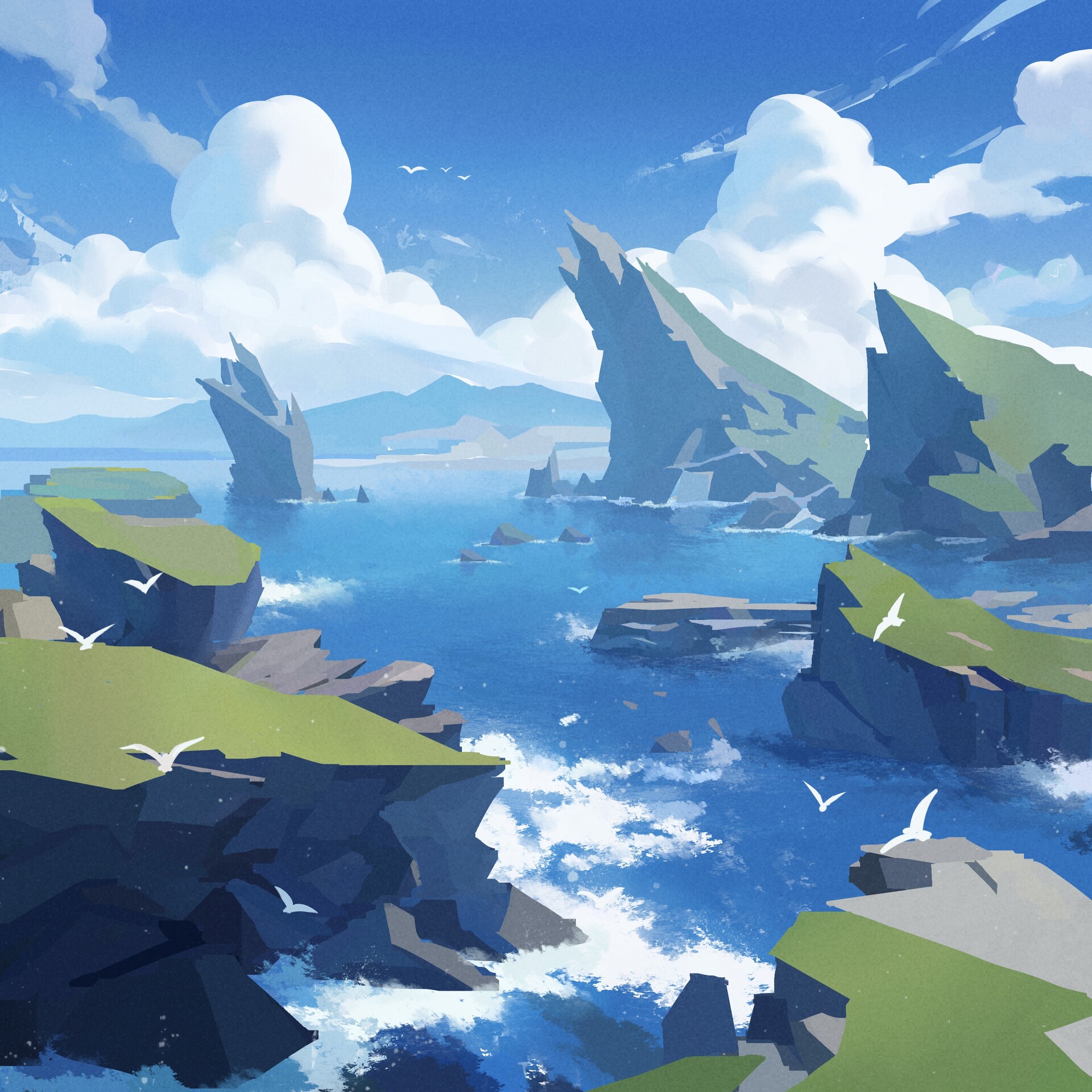 ArtStation - Oceanic rock - concept art