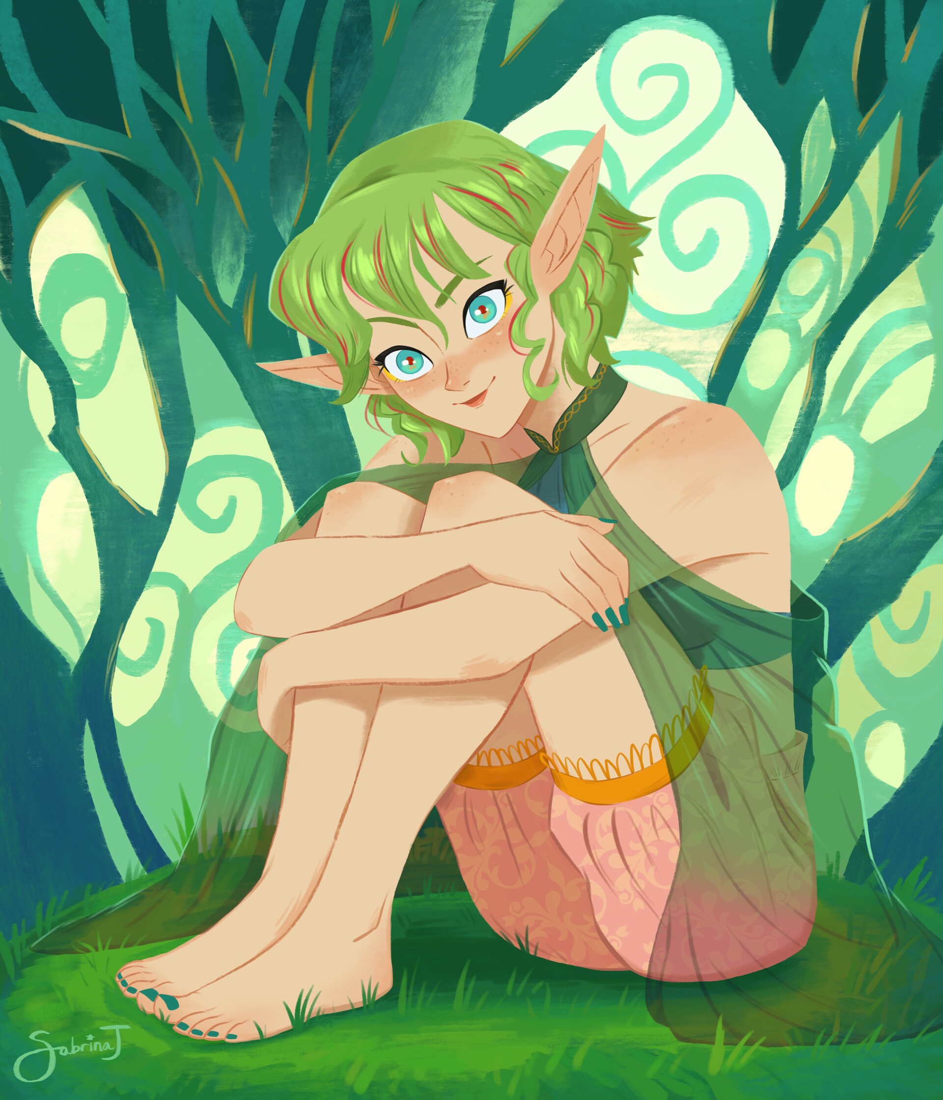 ArtStation - WOODLEN SIDHE (FAIRY ELF)