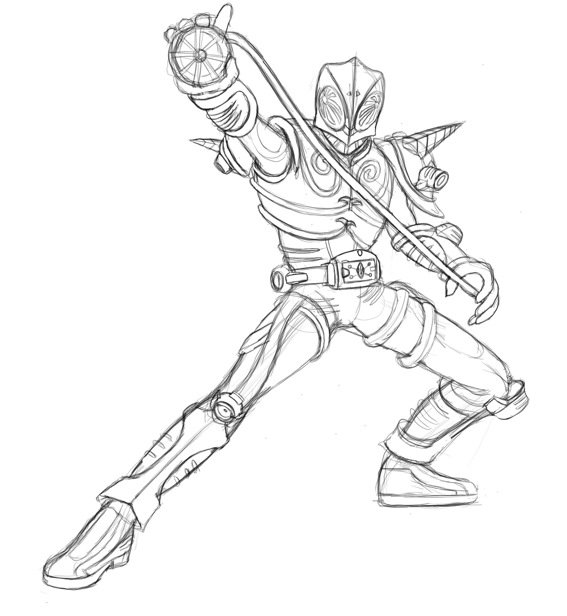 kamen rider build coloring pages