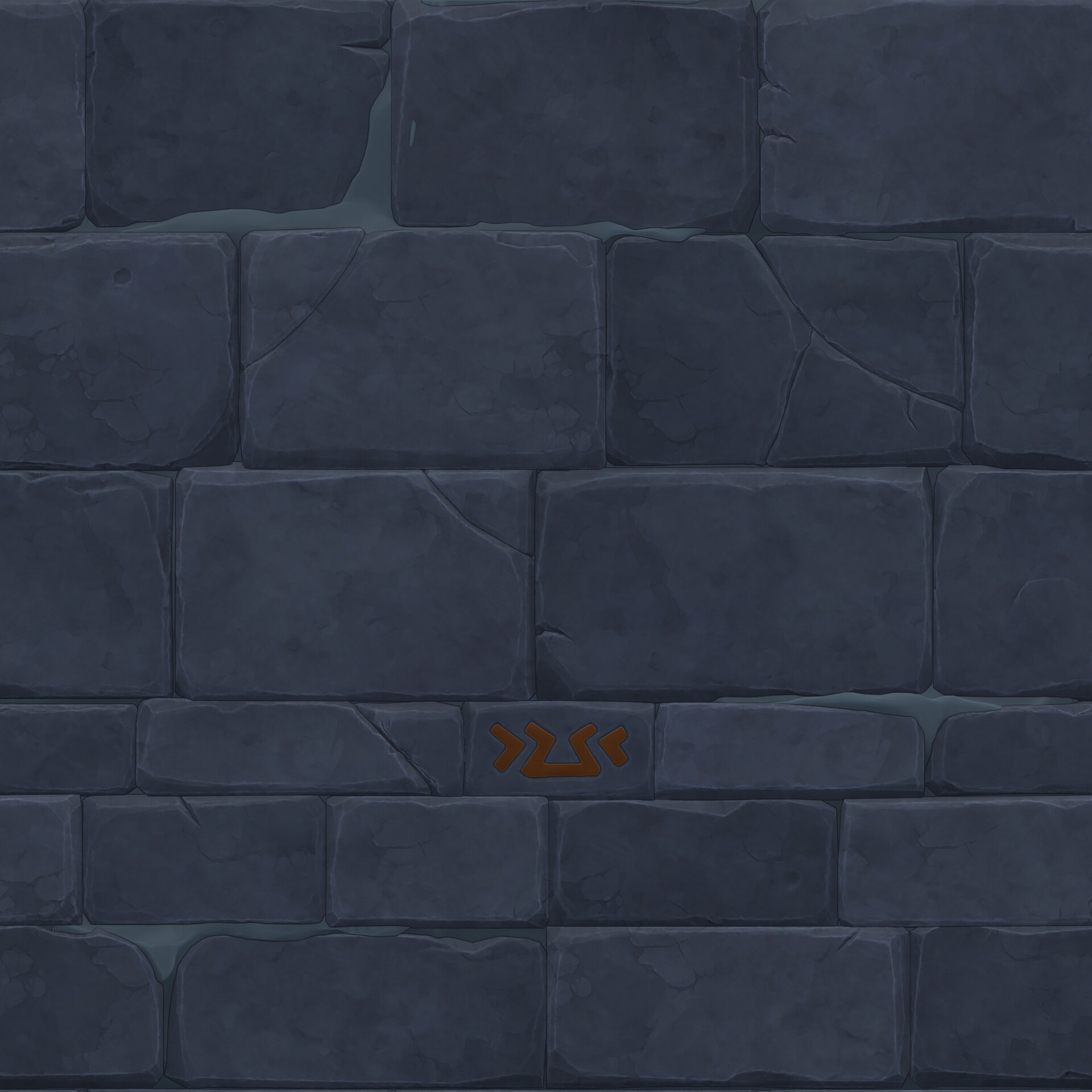 ArtStation - Stylized brick tiles texture