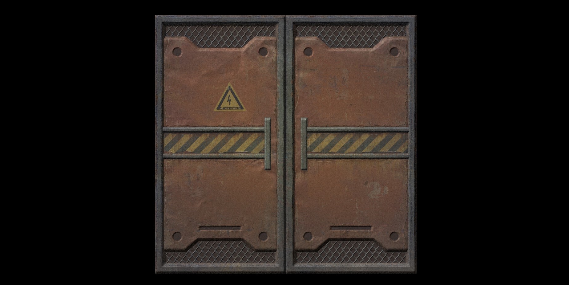 ArtStation - Metal door texture