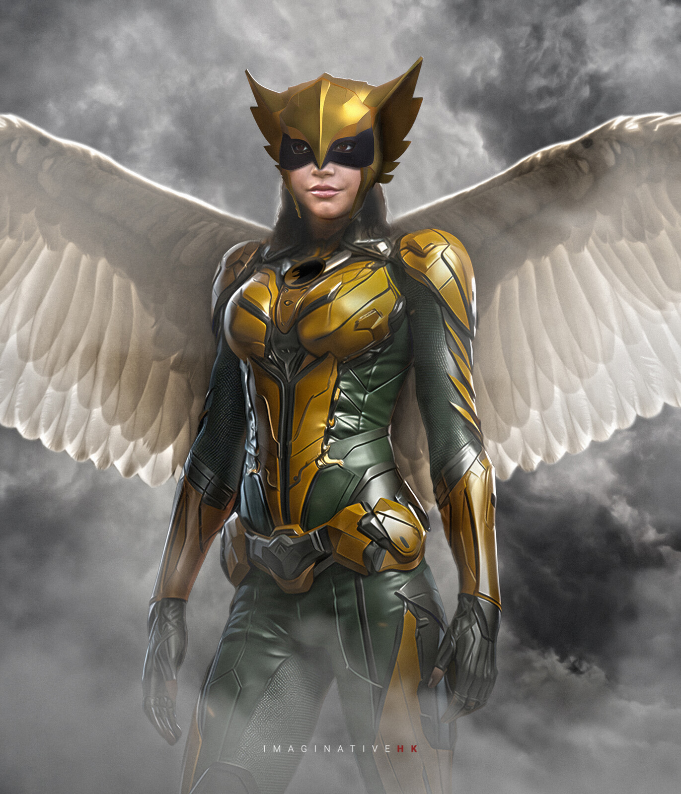 Hasan Kazi - Isabela Merced as HawkGirl