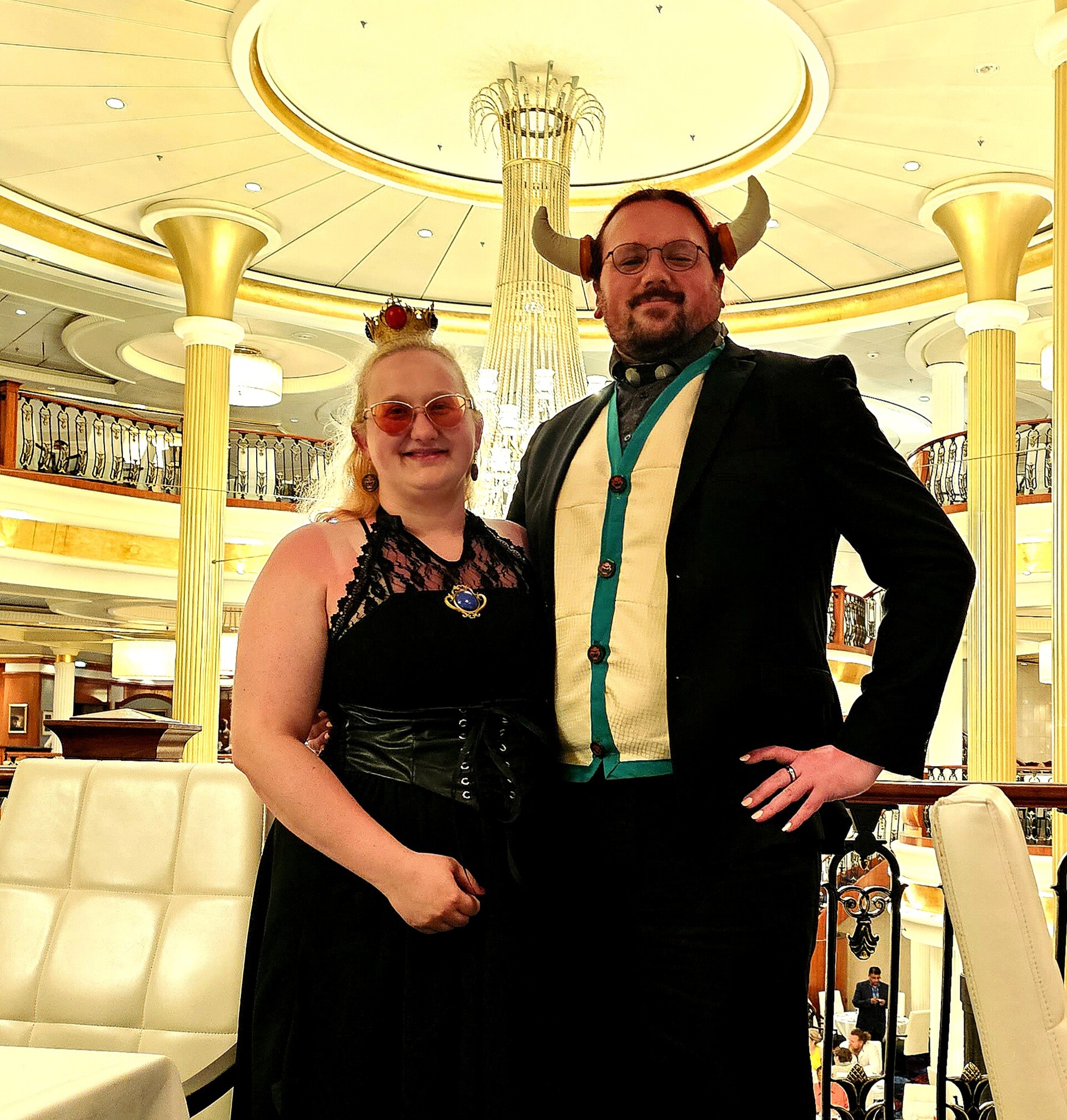 David Woelfel - Bowser and Peach Cosplay