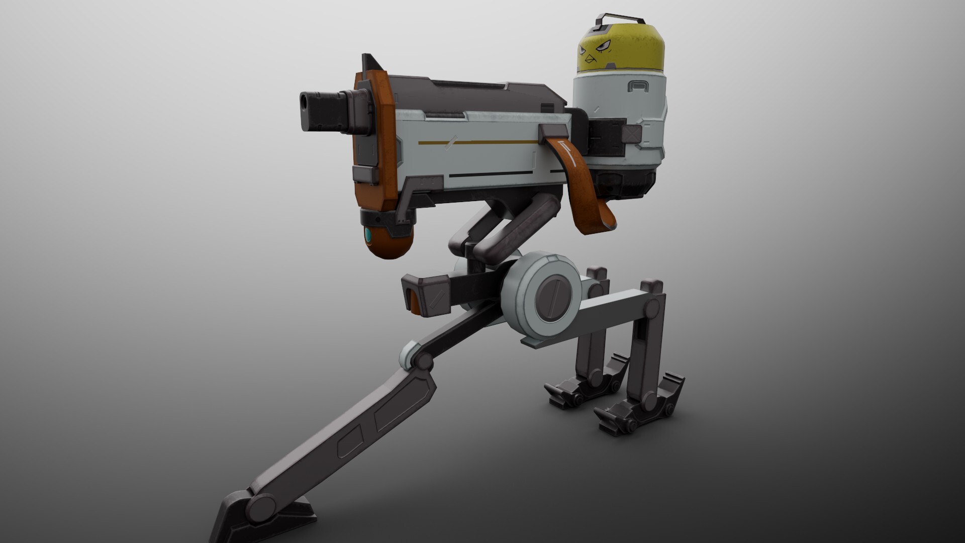 ArtStation - Valorant KillJoy Turret Recreation