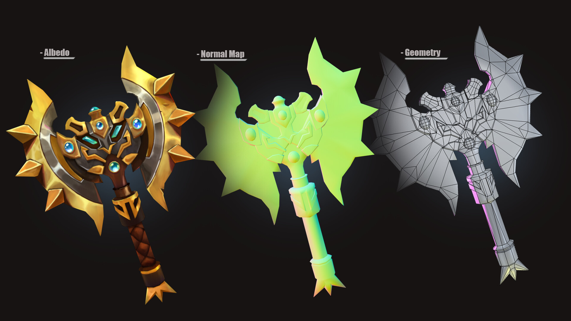 Yan Honorato - - Hand Painted Axe