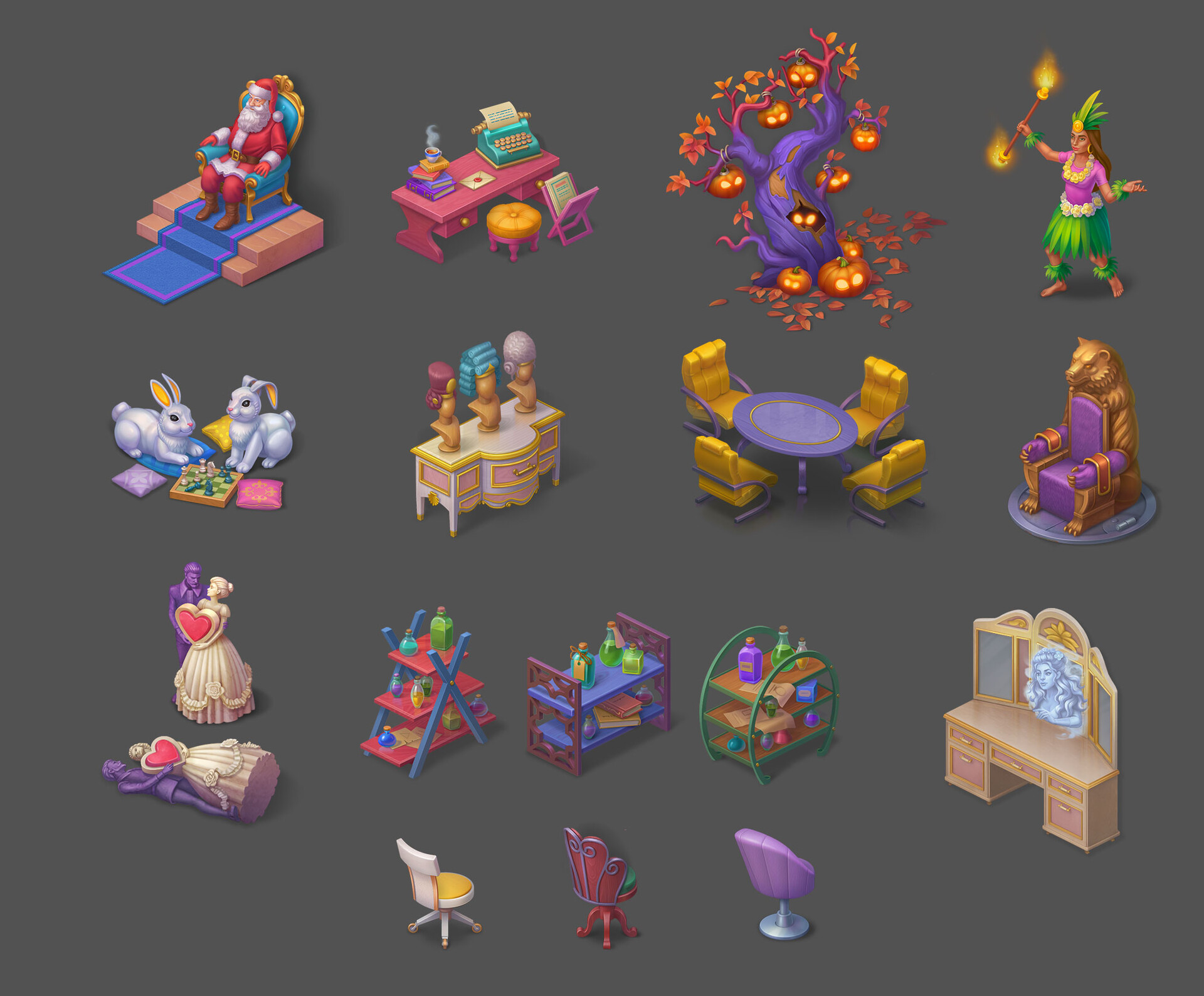 ArtStation - Isometric objects "Mannor Matters"