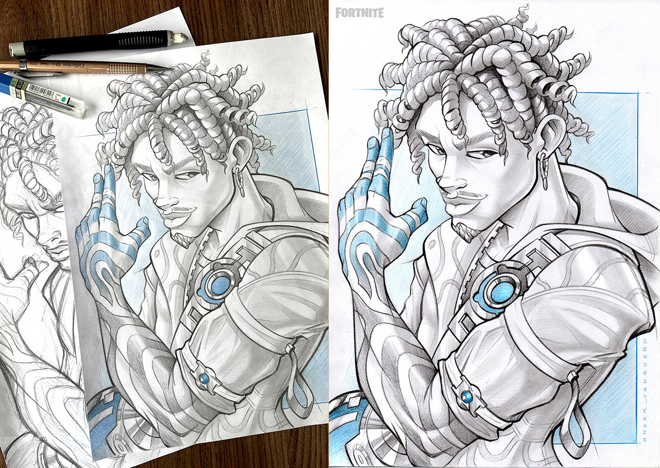 ArtStation - Trace skin traditional art