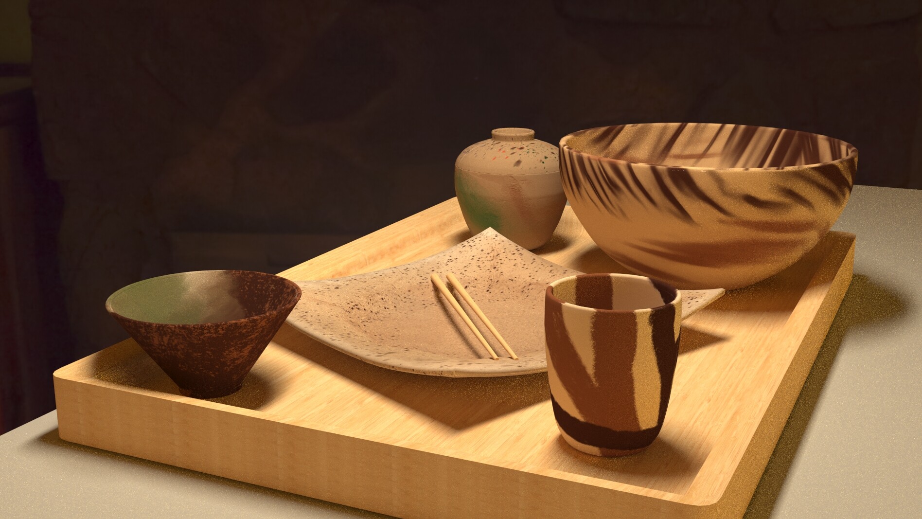 ArtStation - Japanese dish set