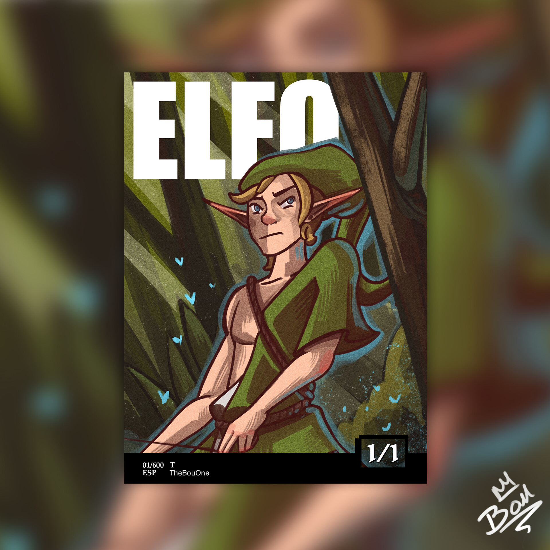 ArtStation - Magic the gathering Token ELf