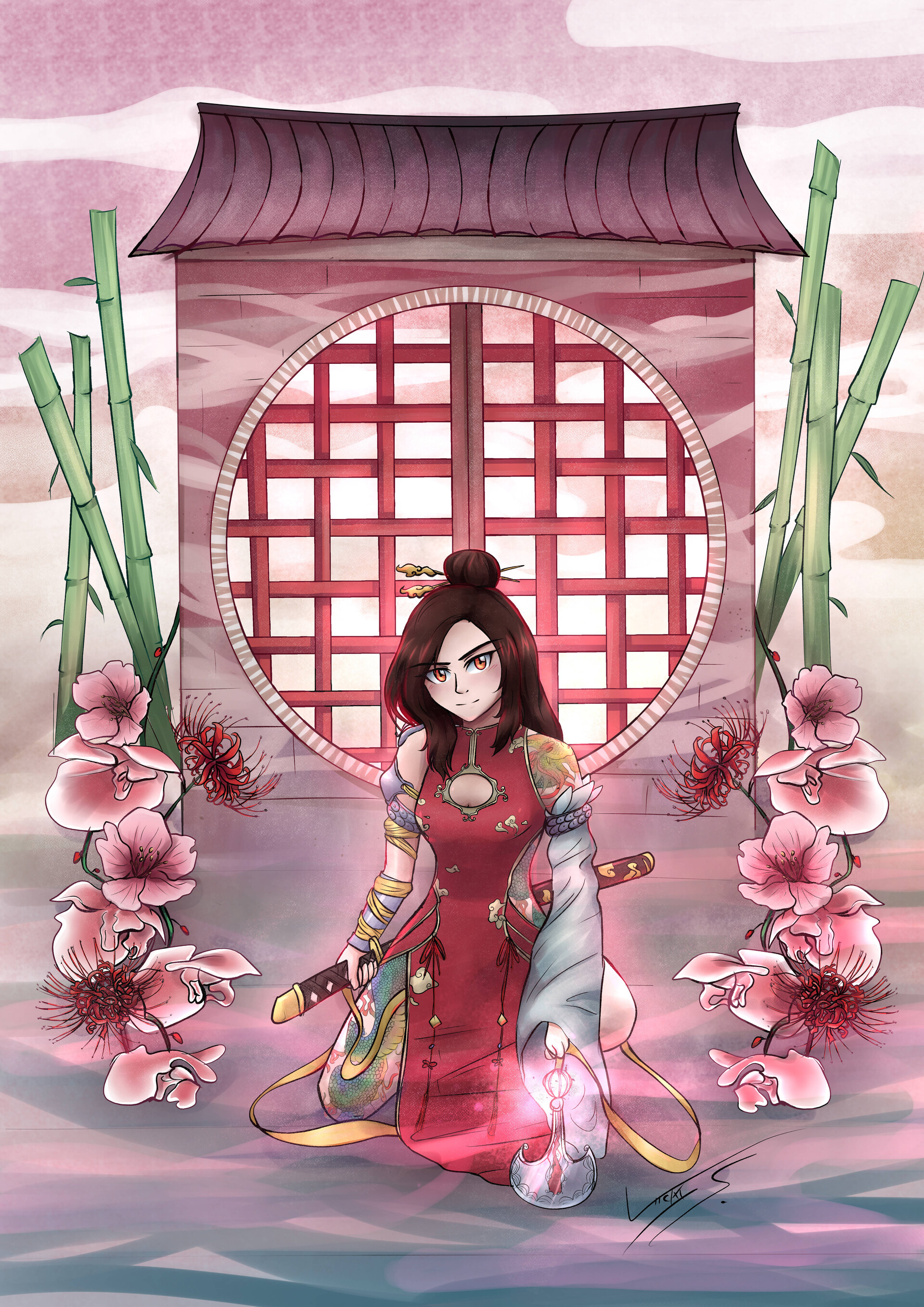 ArtStation - Black Desert Online - Lahn (AkameScarlet OC)