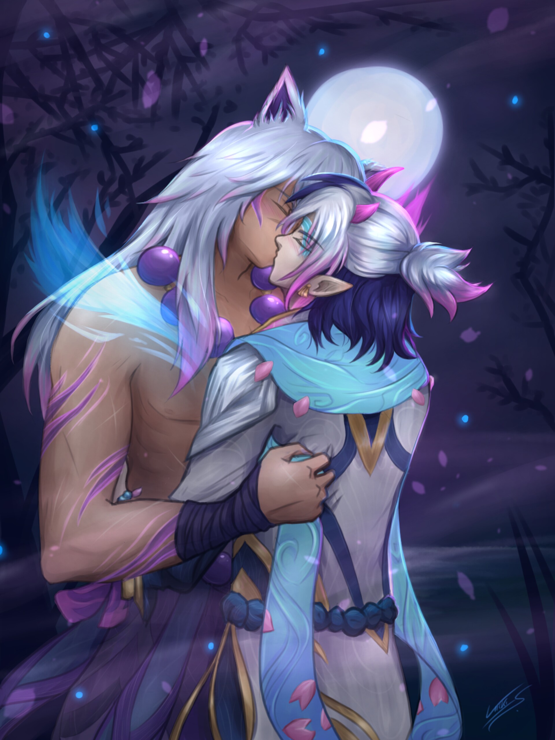 ArtStation - Spirit Blossom Sett X Aphelios - League Of Legends