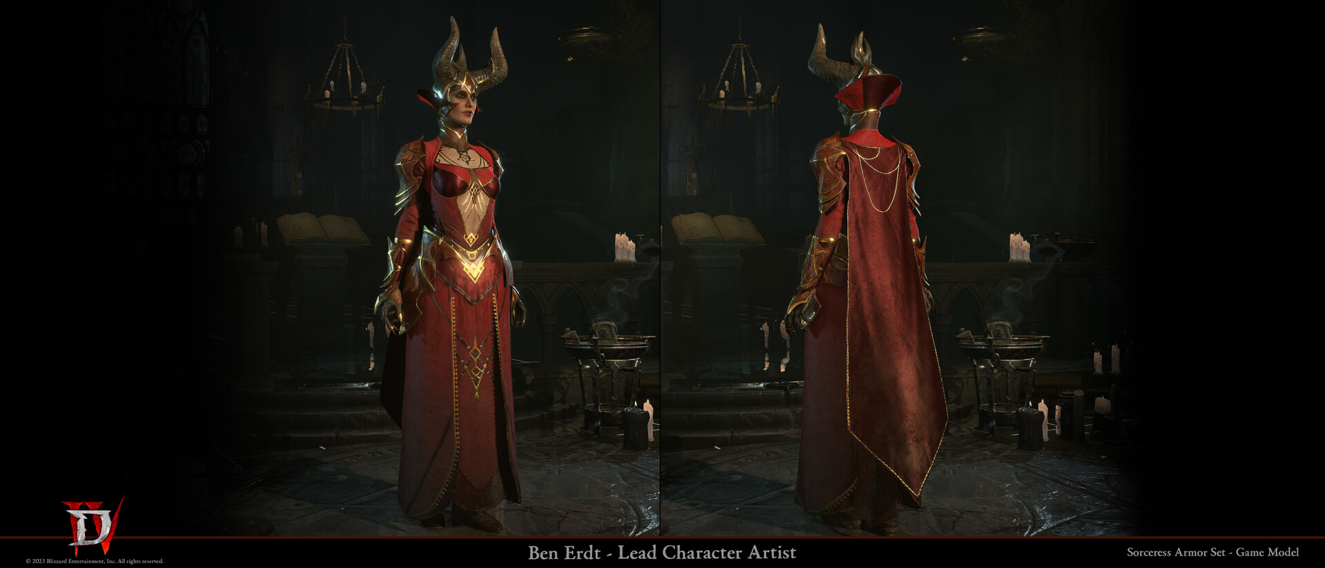 Ben Erdt - Diablo IV - Sorceress Armor Set