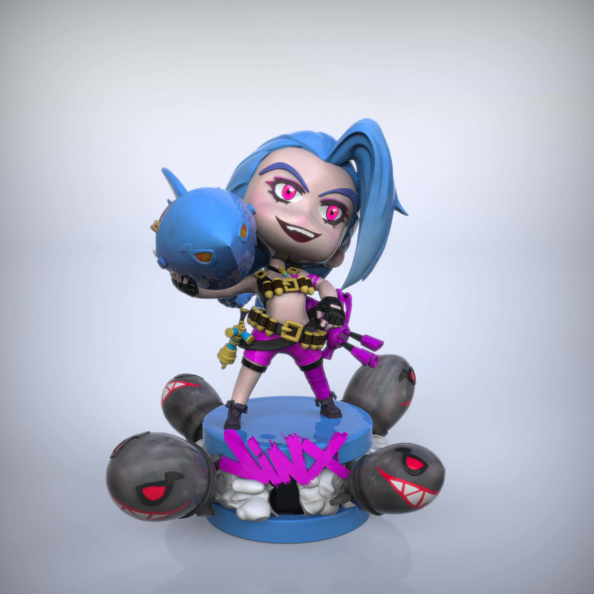 ArtStation - Chibi Jinx League of legends TFT