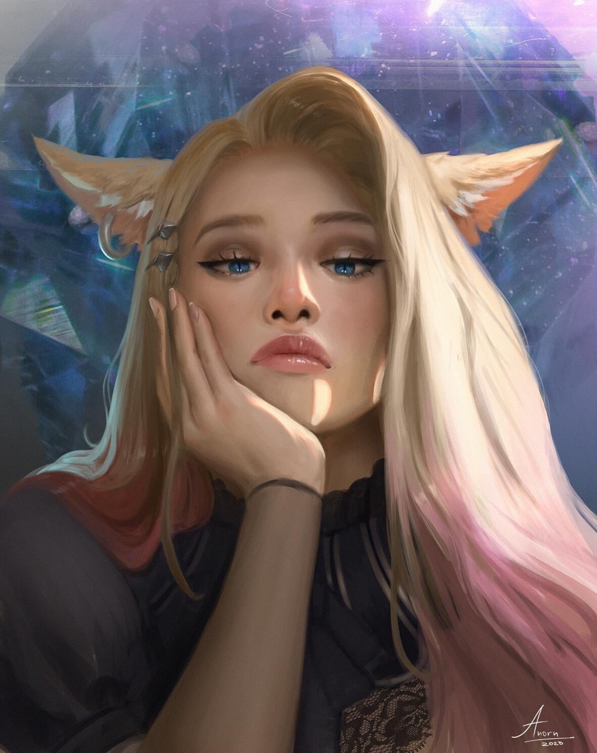 ArtStation - K/DA Ahri - fan art