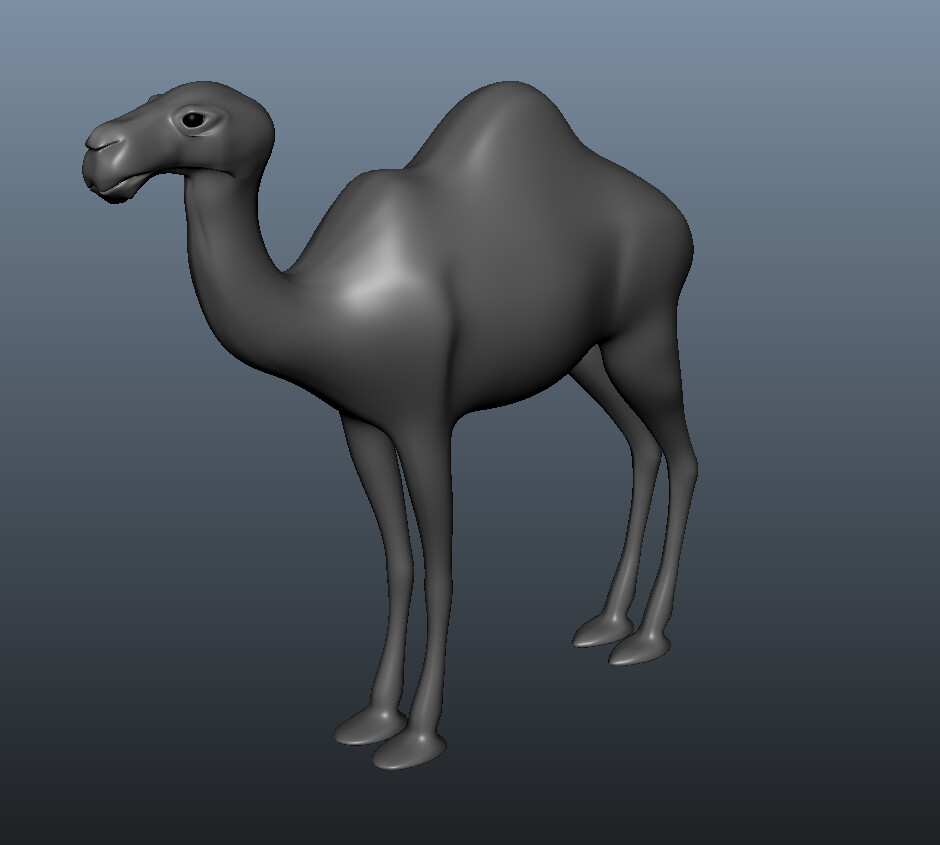ArtStation - Maya animal modeling ( camel )