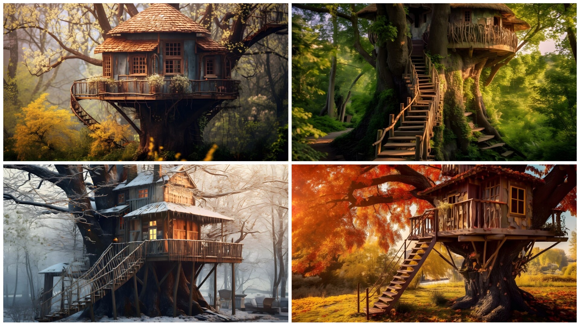 Concept Art - +220 Tree House Structure Reference Images (4k) | Vol_18